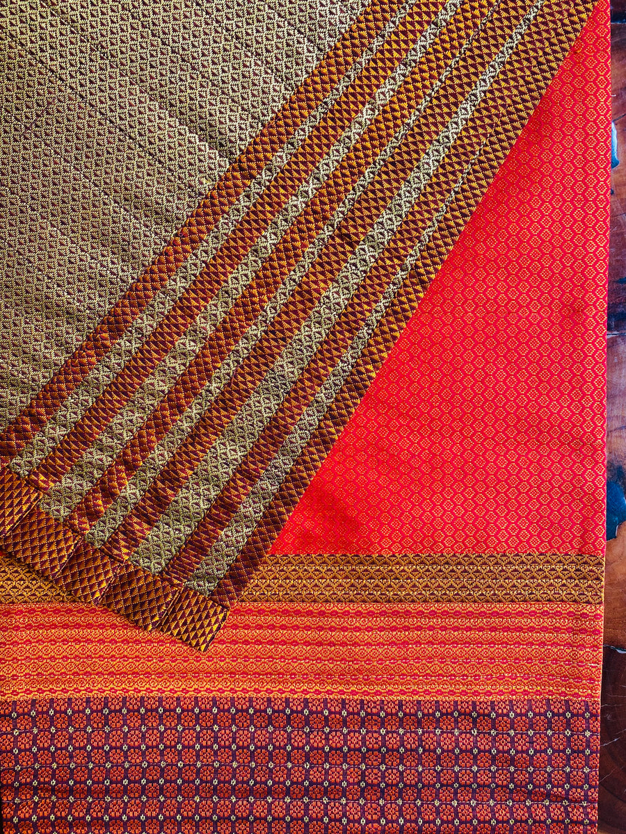 Orange/Gold Khunn Fabric Mats – KaleNele