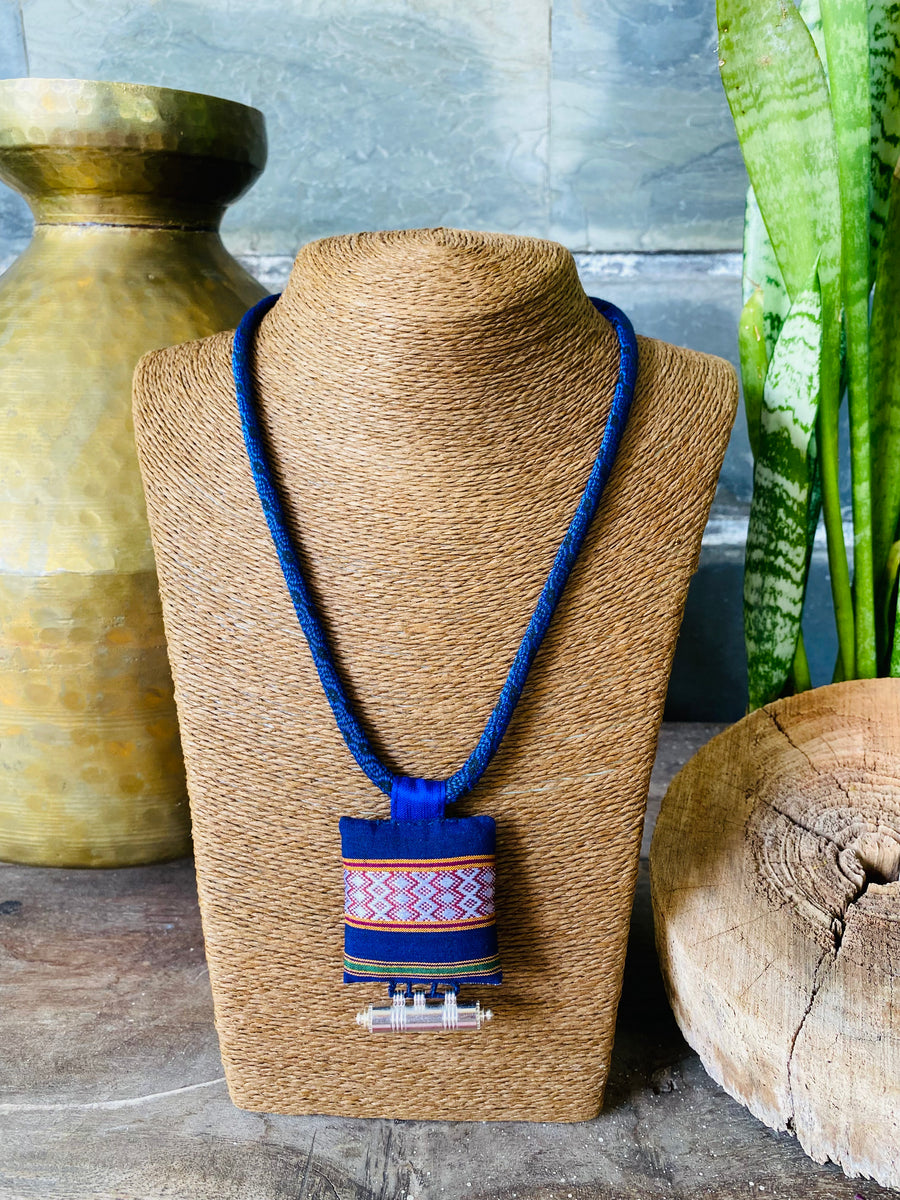 Potli Tawiz Neeli (Silver) Necklace – KaleNele